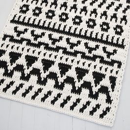 Free Pattern: Molla Mills Crochet Folky Rug | Lankava Yarn House